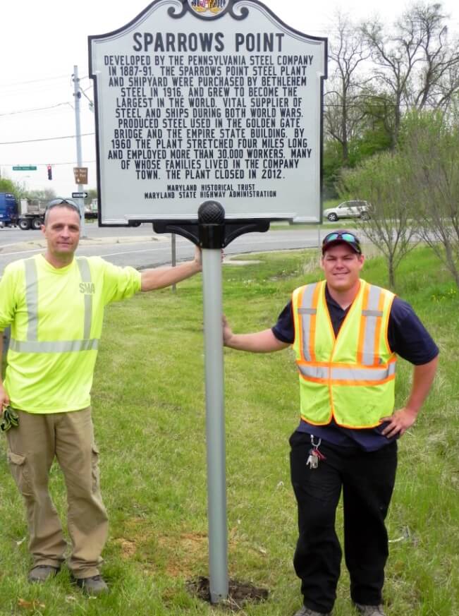 Historical Marker for Sparrows Point Steel Mill | LAWCHA