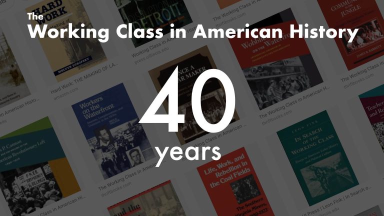 Working Class in American History Series: A Perspective From the ...